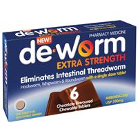 Buy De.worm Extra Strength 500mg 6 Chewable Tablets Online at Chemist ...