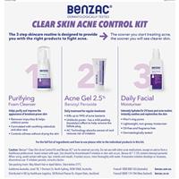 Buy Benzac Acne Control 3 Step Acne Starter Kit Online at Chemist ...