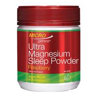 Buy Microgenics Ultra Magnesium Sleep Powder Raspberry Flavour 250g ...
