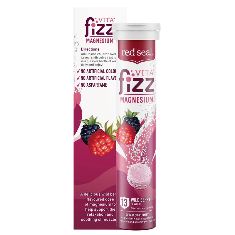 Buy Red Seal VitaFizz Magnesium Wild Berry 13 Effervescent Tablets ...