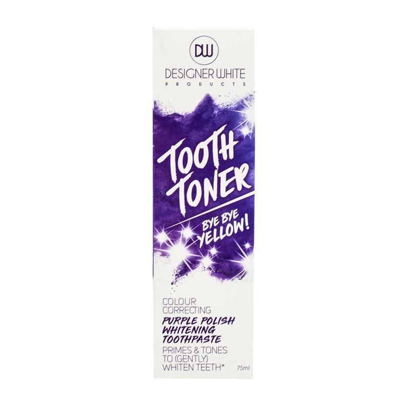 Buy Designer White Toothpaste Tooth Toner Purple 75ml Online at Chemist ...