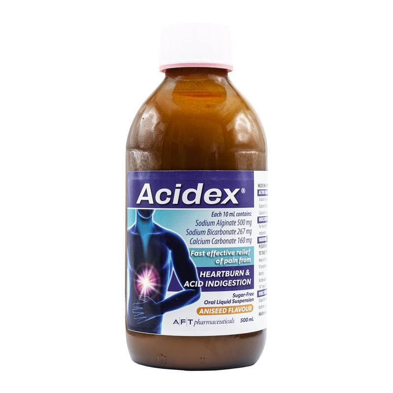 Buy Acidex Heartburn & Indigestion Liquid 500ml Online at Chemist ...
