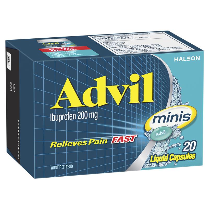 Buy Advil 20 Mini Liquid Capsules Online at Chemist Warehouse®