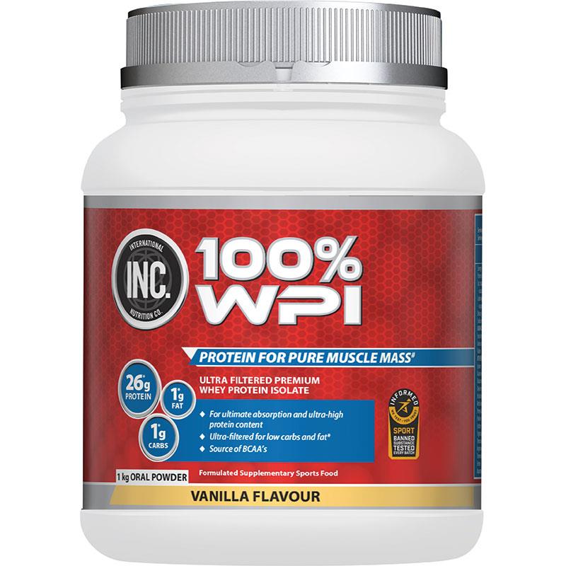 Buy INC 100% WPI Vanilla Flavour 1kg Online at Chemist Warehouse®