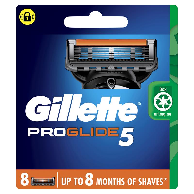 Buy Gillette Fusion Proglide Manual Razor Blades 8 Pack Online at ...