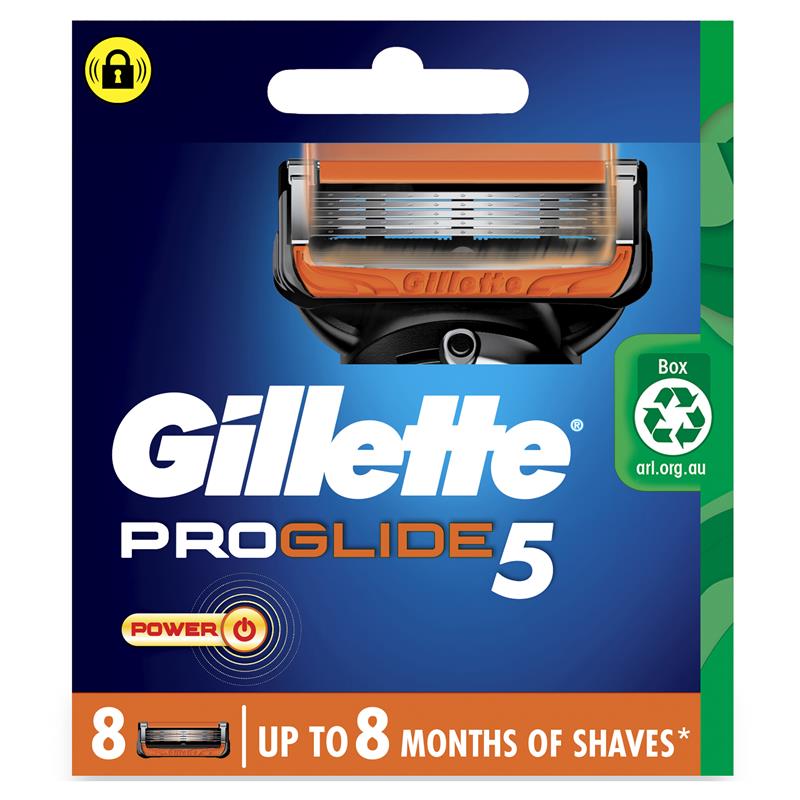 Buy Gillette Fusion Proglide Power Razor Blades 8 Pack Online at ...