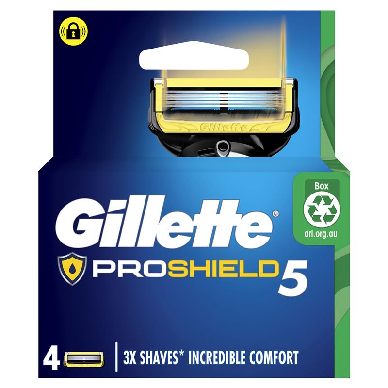 Buy Gillette Fusion ProShield Razor Blades 4 Pack Online at Chemist ...