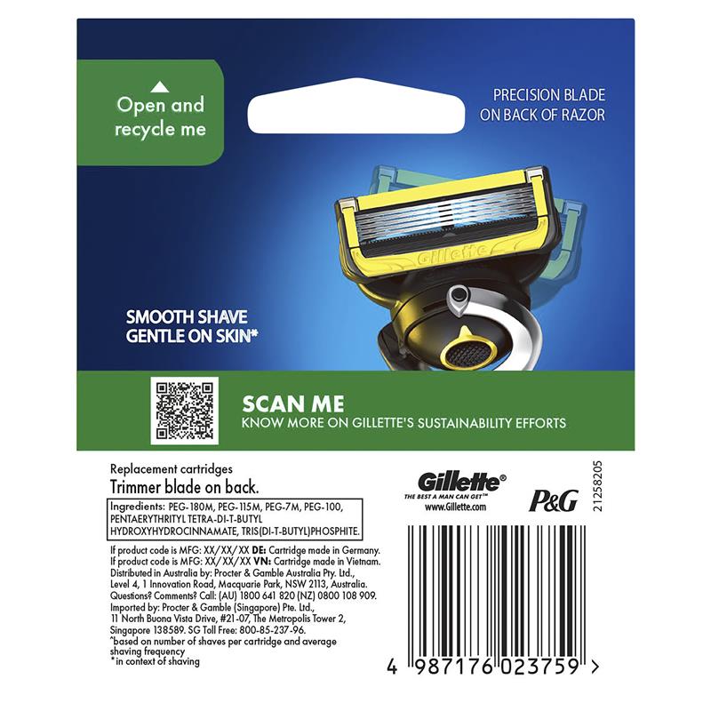 Buy Gillette Fusion ProShield Razor Blades 8 Pack Online at Chemist ...