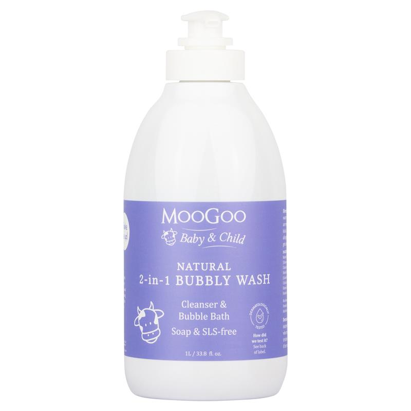 Buy MooGoo Baby & Child 2 In 1 Bubbly Wash 1 Litre Online at Chemist ...