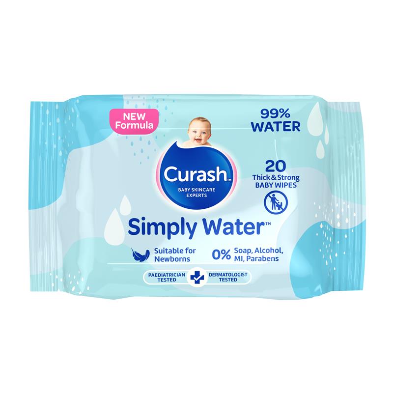 Buy Curash Baby Water Wipes 20 Pack Online at Chemist Warehouse®