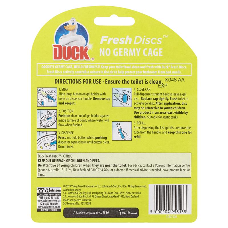 Buy Duck Fresh Discs Citrus 36ml Online at Chemist Warehouse®