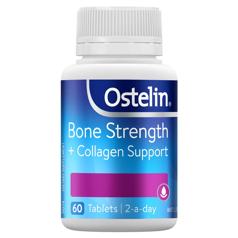 Buy Ostelin Bone Strength Plus Collagen 60 Tablets Online at Chemist ...
