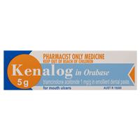 Buy Kenalog In Orabase Ointment 5g (Pharmacist Only) Online at Chemist ...