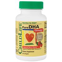 Buy ChildLife Pure DHA Natural Berry Flavour 90 Chewable Softgels (Fish ...