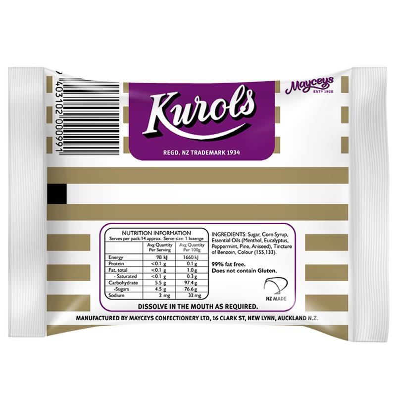 Buy Kurols Mentholated Pastilles 85g Online at Chemist Warehouse®