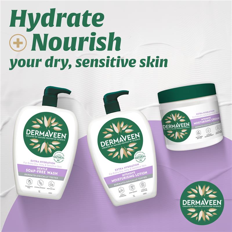 Buy DermaVeen Extra Hydration Gentle Soap Free Wash 1.25 Litre ...