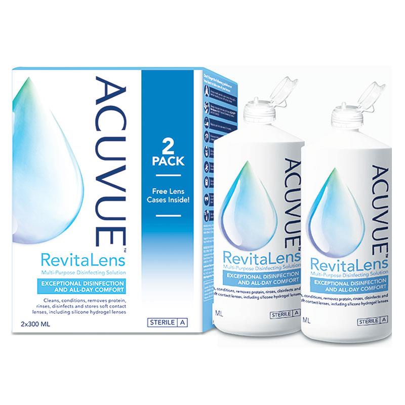 Buy Acuvue RevitaLens Solution Twin Pack 2 x 300ml Online at Chemist ...