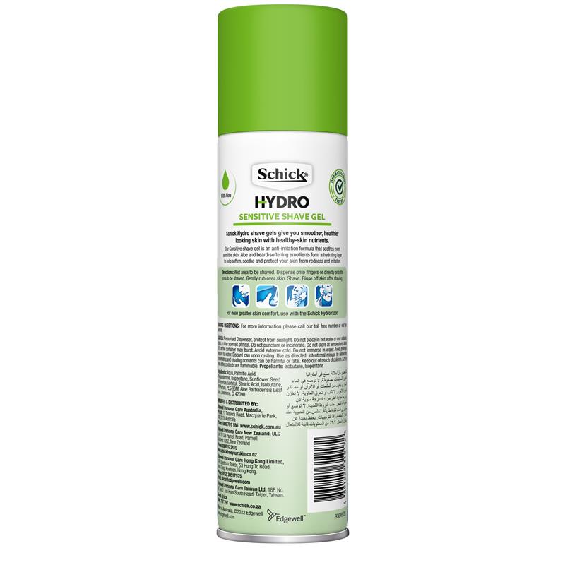 Buy Schick Hydro Sensitive Shave Gel 198g Online at Chemist Warehouse®