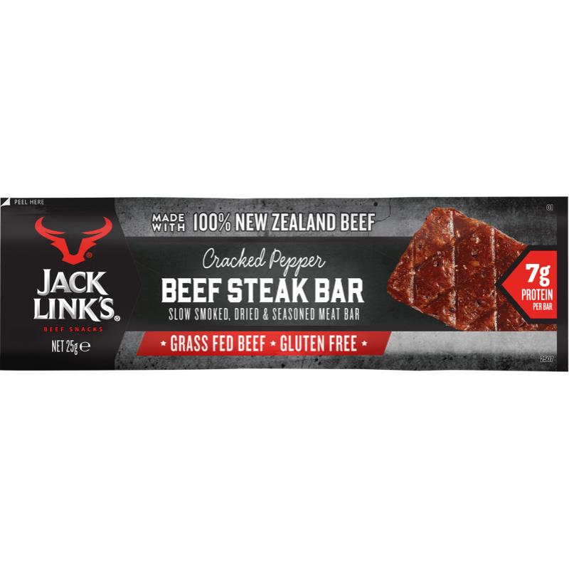 Buy Jack Link's Beef Steak Bar Peppered 25g Online at Chemist Warehouse®