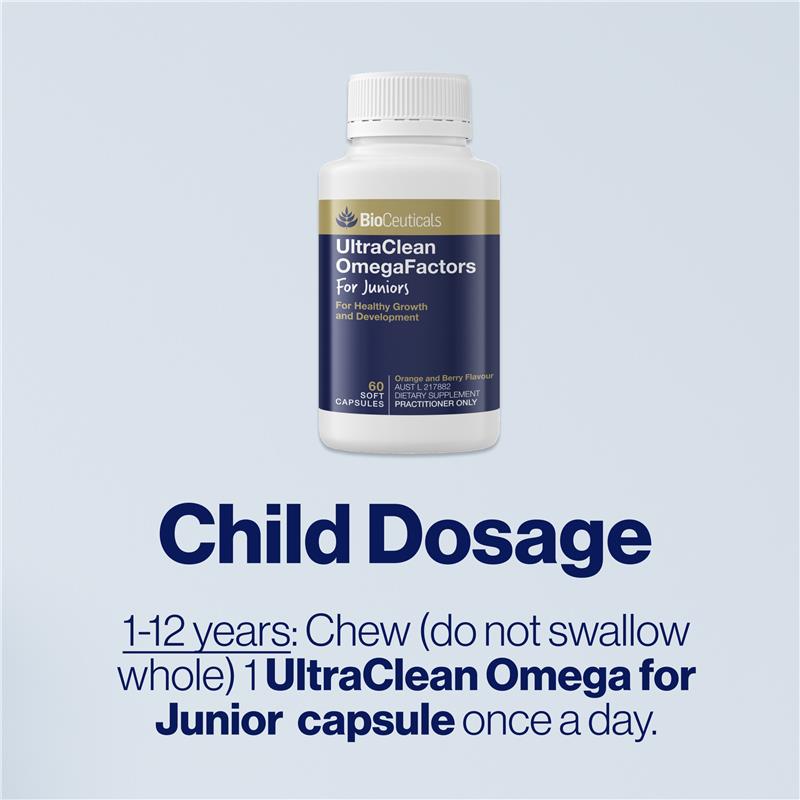 Buy BioCeuticals UltraClean OmegaFactors For Juniors 60 Capsules Online ...
