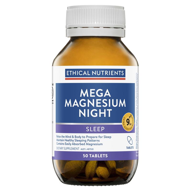 Buy Ethical Nutrients Mega Magnesium Night 50 Tablets Online at Chemist ...