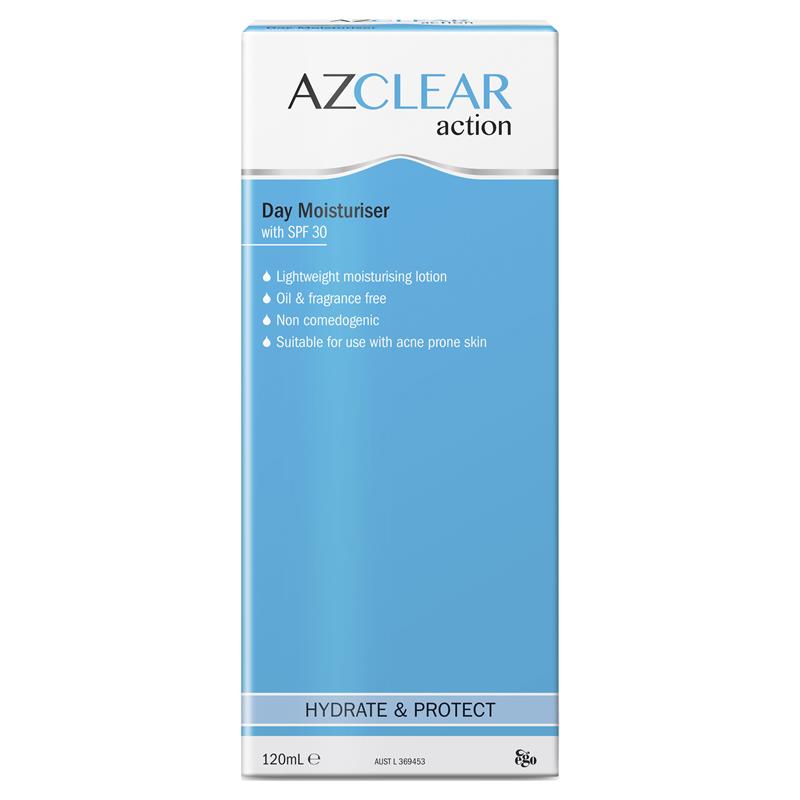 Buy Ego Azclear Action Day Moisturiser SPF 30 120ml Online at Chemist ...