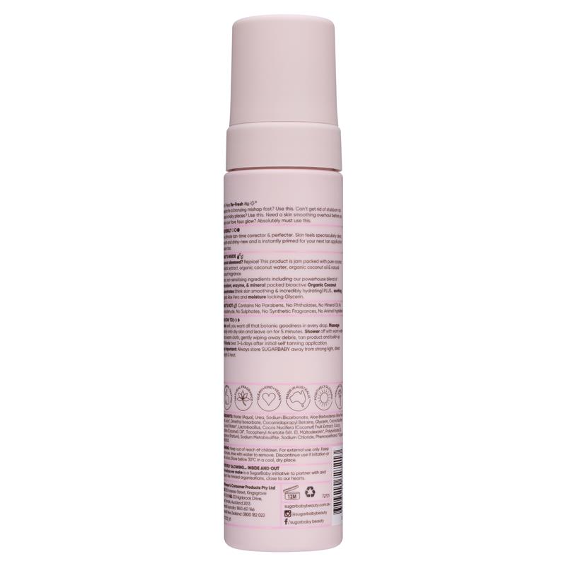 Buy SugarBaby Glow To Go Faux Tan Eraser & Skin Primer Mousse 200ml ...