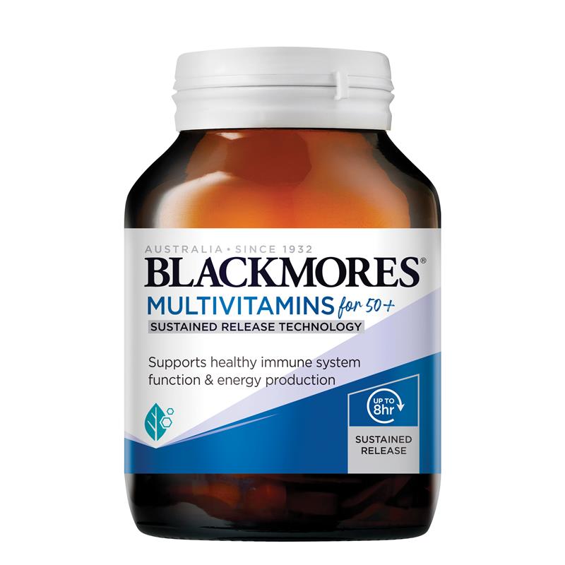 Buy Blackmores Sustained Release Multi For 50+ 60 Tablets Online at Chemist Warehouse®