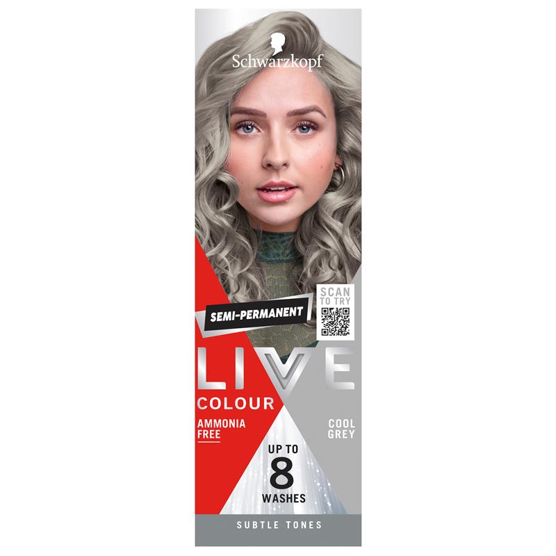 Buy Schwarzkopf Live Colour Pastels Cool Grey 75ml Online at Chemist ...
