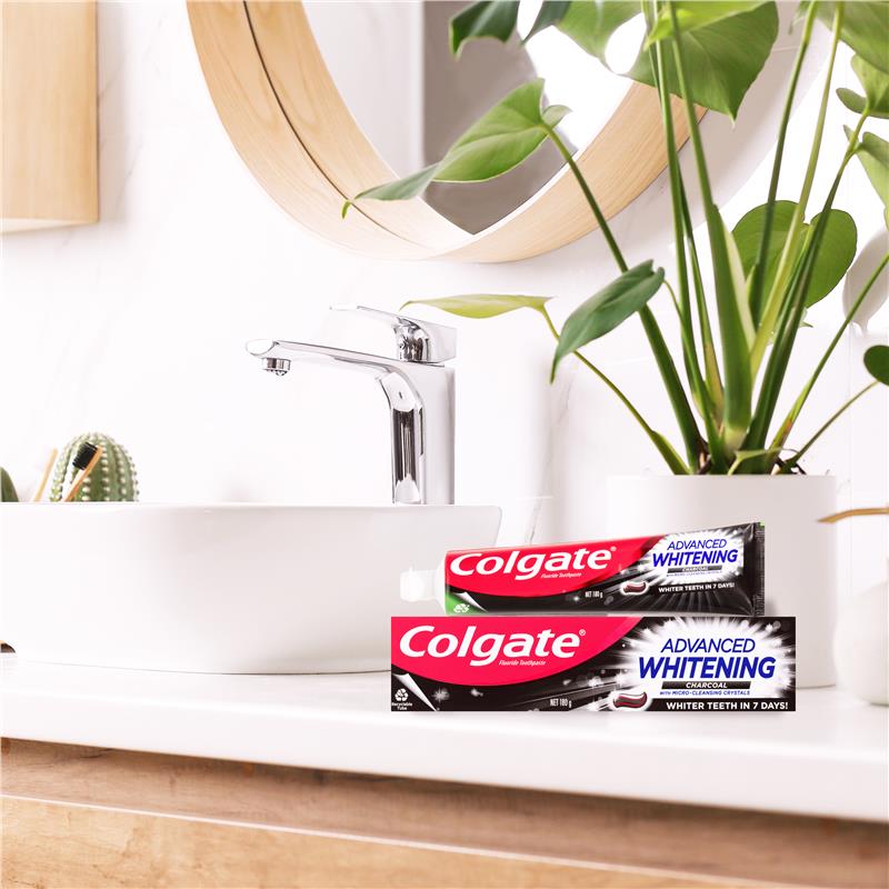Buy Colgate Toothpaste Advanced Whitening Charcoal 180g Online at ...