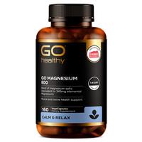Buy GO Healthy Magnesium 800mg 160 VegeCapsules Exclusive Size Online ...