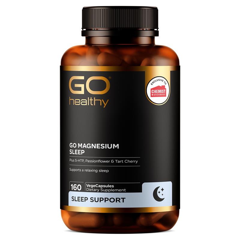 Buy GO Healthy Magnesium Sleep 160 VegeCapsules Exclusive Size Online ...