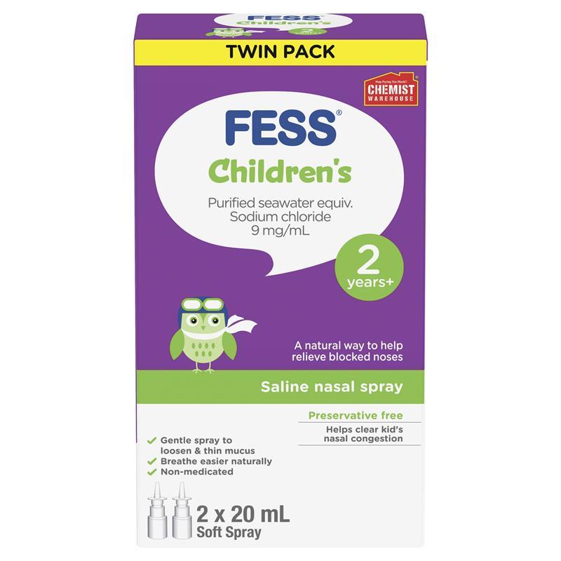 Buy Fess Children's Nasal Spray 20ml Twin Pack Exclusive Size Online at ...