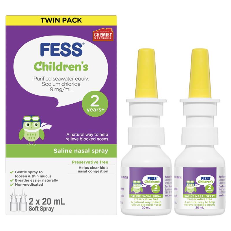 Buy Fess Children's Nasal Spray 20ml Twin Pack Exclusive Size Online at ...