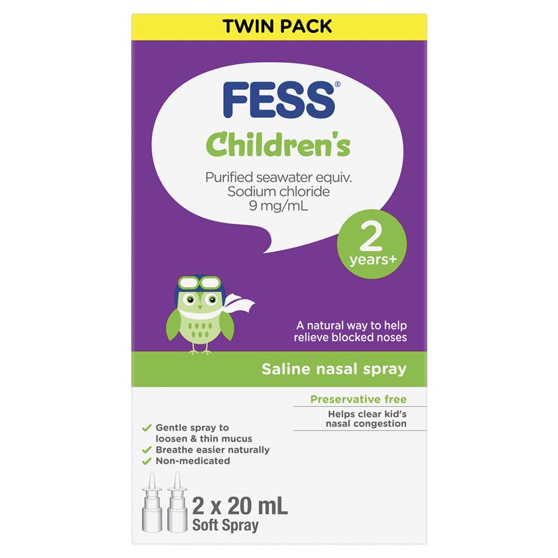 Buy Fess Children's Nasal Spray 20ml Twin Pack Exclusive Size Online at ...
