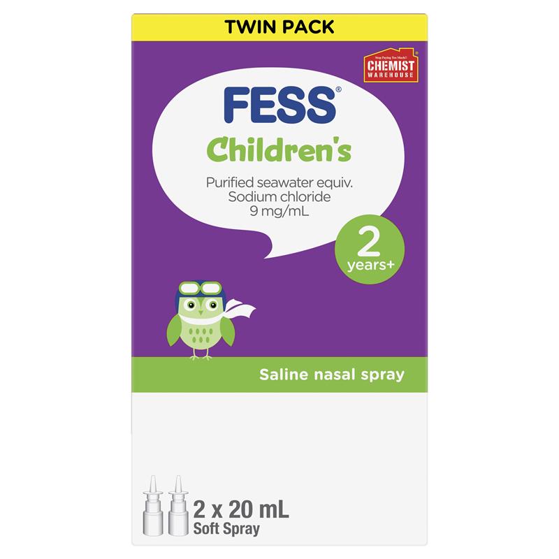 Buy Fess Children's Nasal Spray 20ml Twin Pack Exclusive Size Online at ...