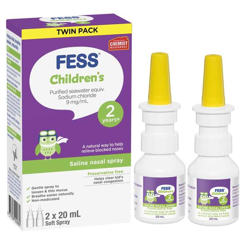 Buy Fess Children's Nasal Spray 20ml Twin Pack Exclusive Size Online at ...