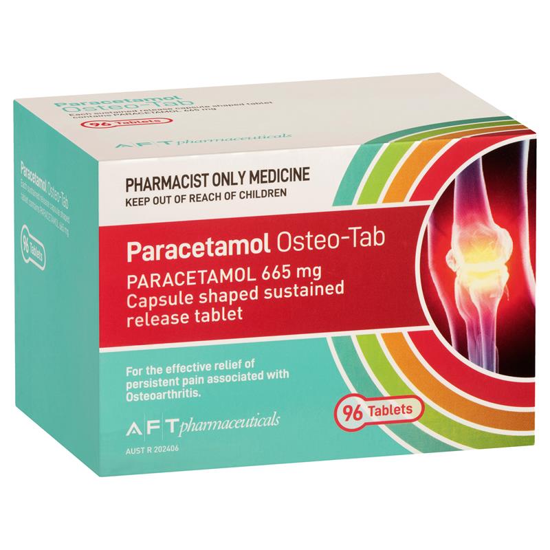 Buy Paracetamol Osteo SR 665mg 96 Tablets (Pharmacist Only) Online at ...