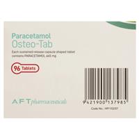 Buy Paracetamol Osteo SR 665mg 96 Tablets (Pharmacist Only) Online at ...