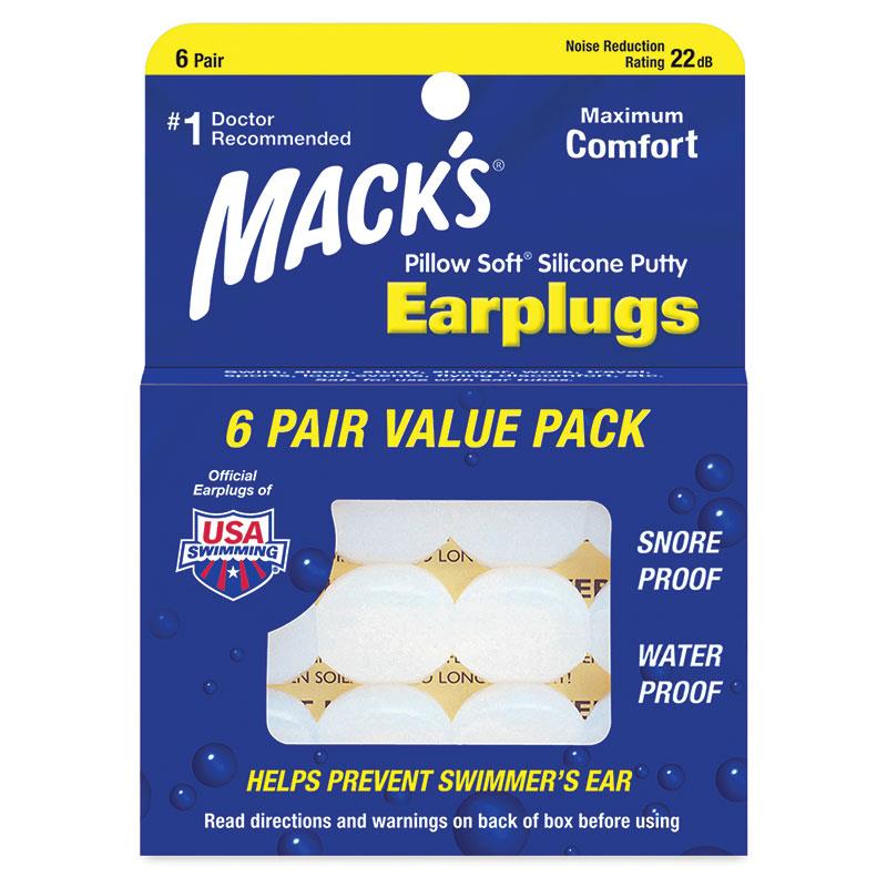 Buy Mack's Silicone Ear Plugs Value Pack 6 Pairs Online at Chemist ...