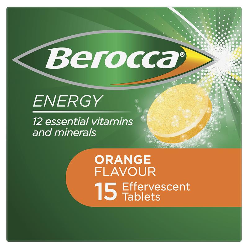 Buy Berocca Energy Orange 15 Effervescent Tablets Online at Chemist ...