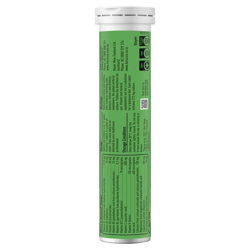 Buy Berocca Energy Orange 15 Effervescent Tablets Online at Chemist ...
