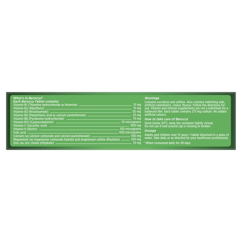 Buy Berocca Energy Orange 30 Effervescent Tablets Online at Chemist ...