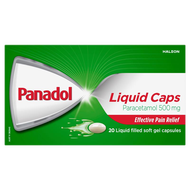 Buy Panadol Liquid Soft Gel 20 Capsules Online at Chemist Warehouse®