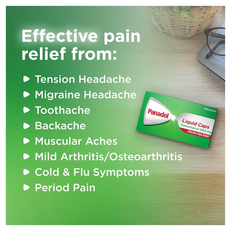 Buy Panadol Liquid Soft Gel 20 Capsules Online at Chemist Warehouse®