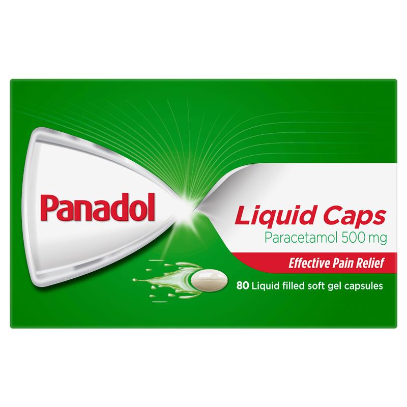 Buy Panadol Liquid Soft Gel 80 Capsules Online at Chemist Warehouse®