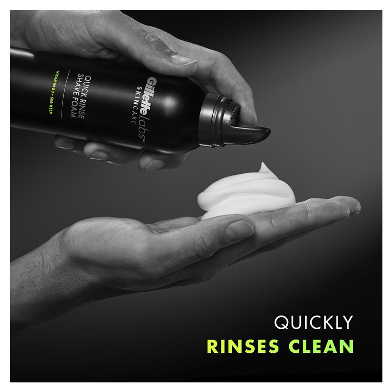 Buy Gillette Labs Quick Rinse Shave Foam Online at Chemist Warehouse®
