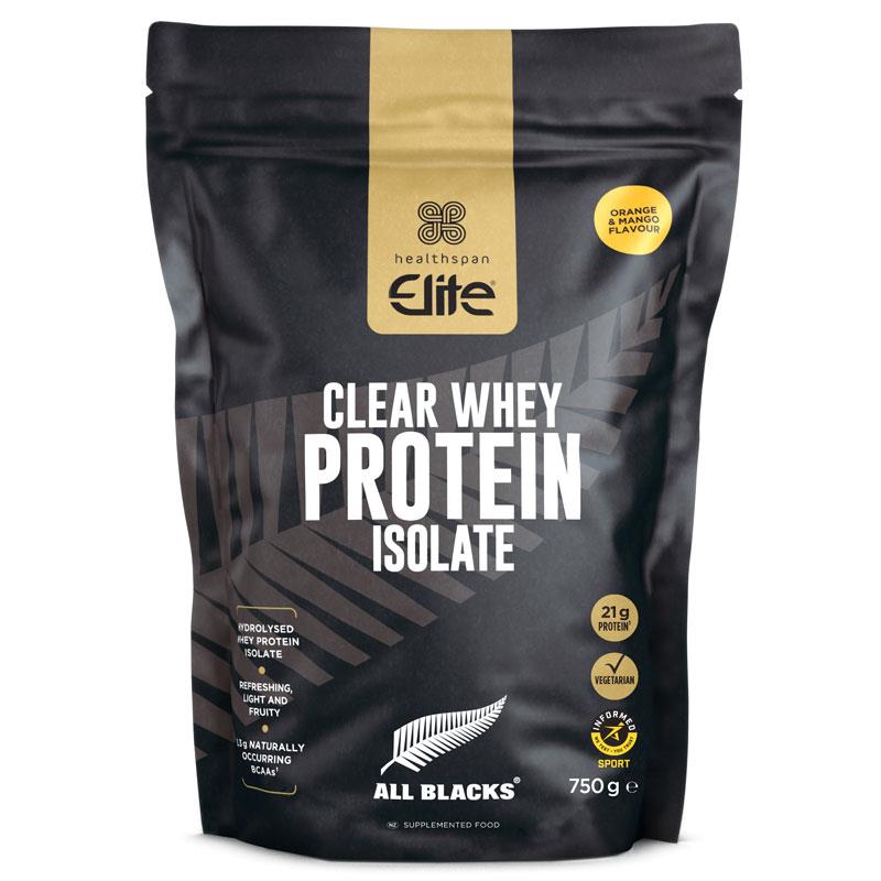 Buy Healthspan Elite All Blacks Clear Whey Protein Isolate Orange ...