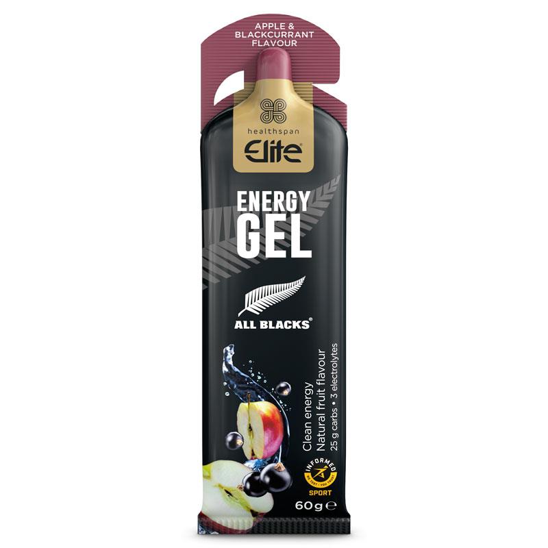 Buy Healthspan Elite All Blacks Energy Gel Apple & Blackcurrant 60g ...
