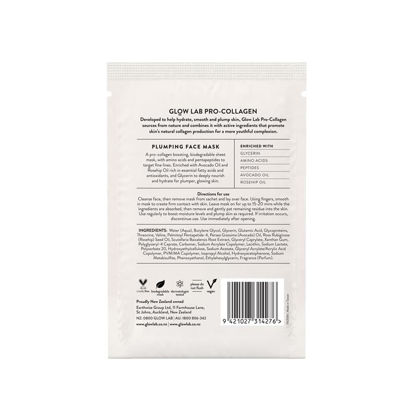 Buy Glow Lab Pro Collagen Plumping Sheet Mask 23ml Online at Chemist ...